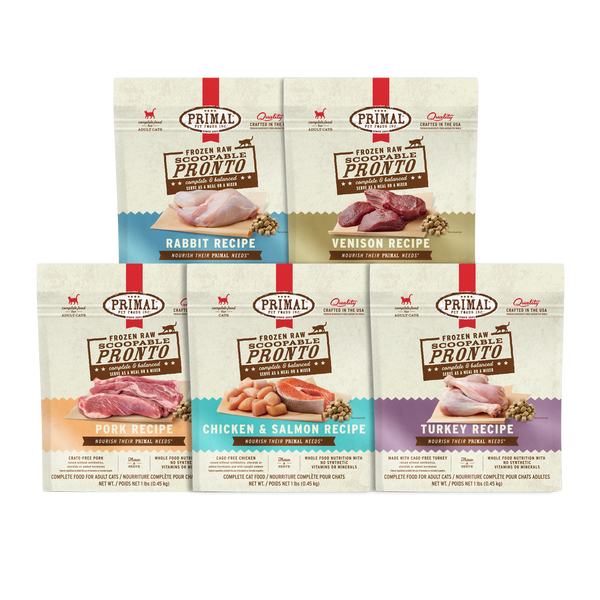 Frozen Raw Scoopable Pronto Cat Food – Primal Pet Foods