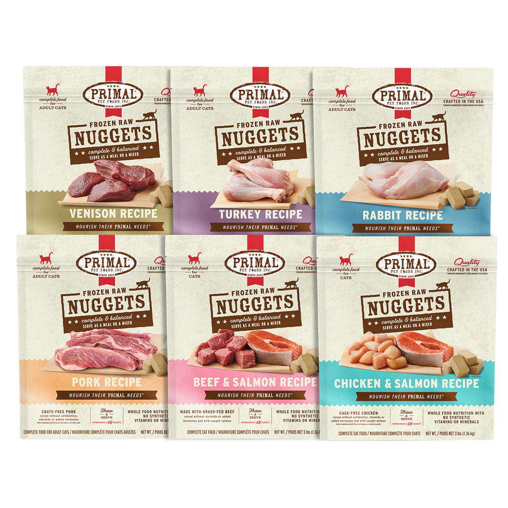 Frozen Raw Nuggets Cat Food – Primal Pet Foods