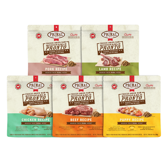 Freeze-Dried Raw Scoopable Pronto Dog Food – Primal Pet Foods