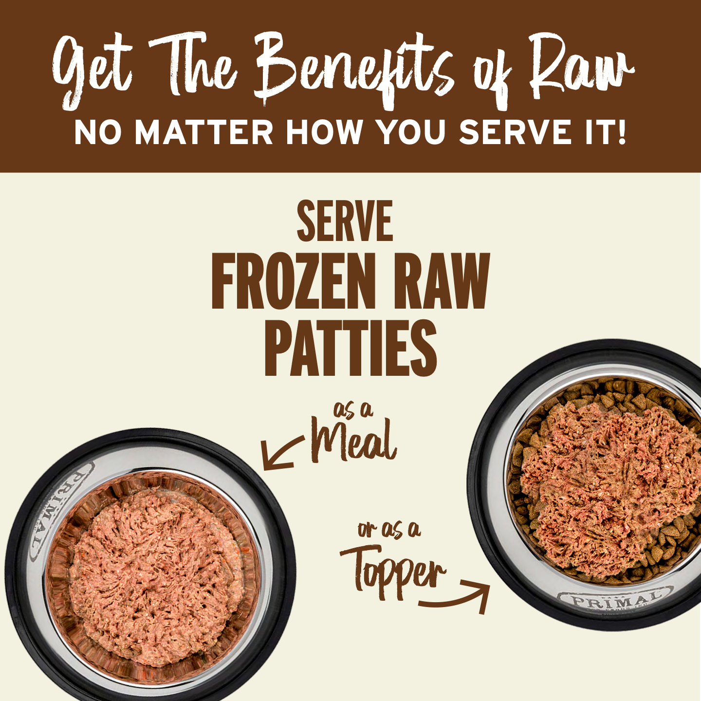Frozen Raw Patties Dog Food | Primal Pet Foods