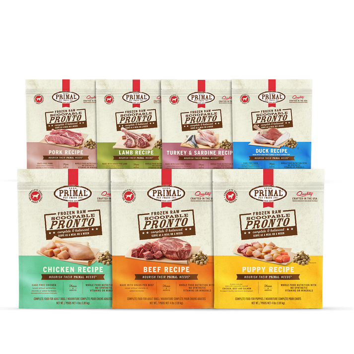 Frozen Raw Scoopable Pronto Dog Food – Primal Pet Foods