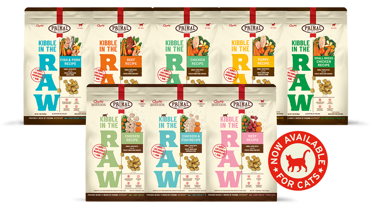 Kibble in the Raw Food for Dogs – Primal Pet Foods