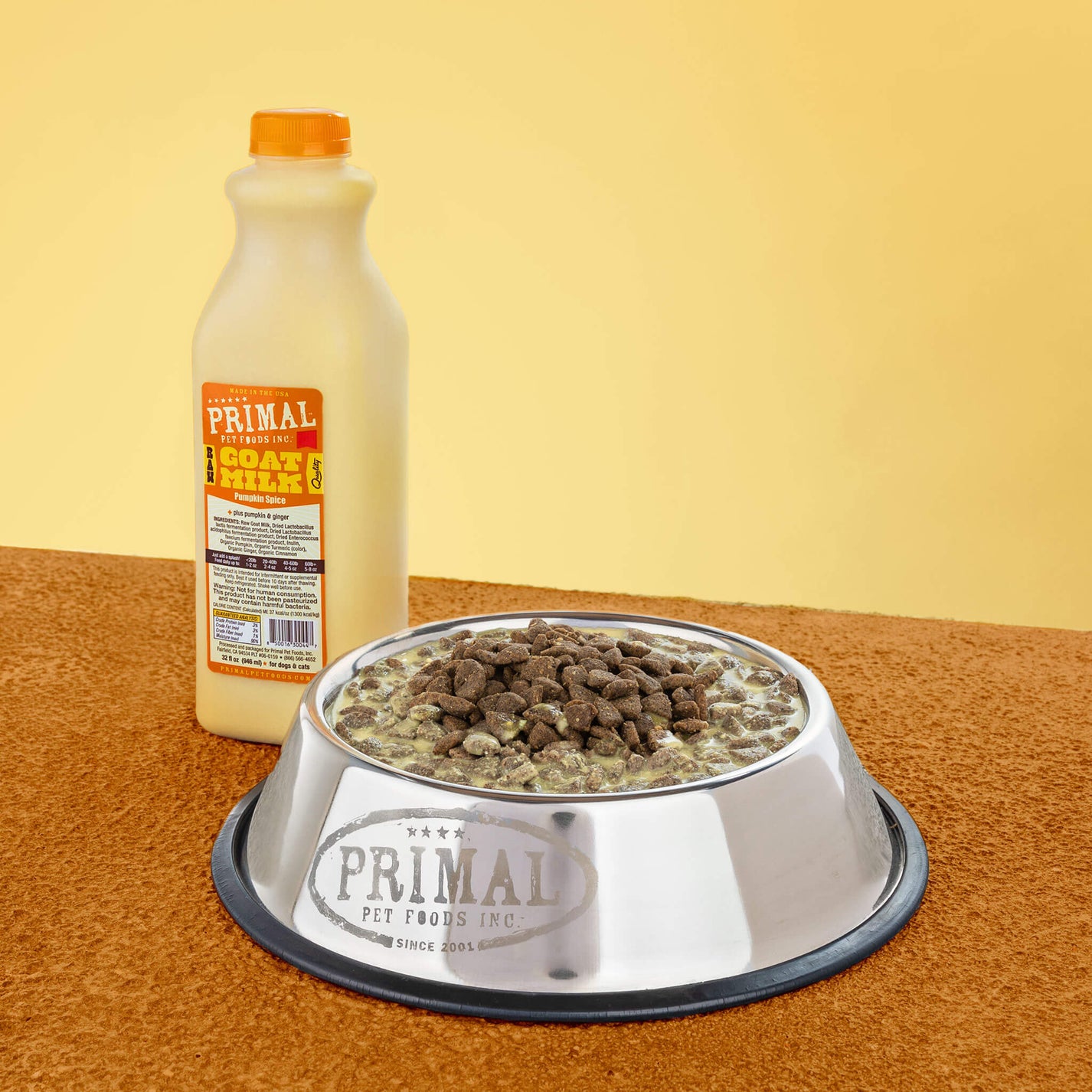 Raw Goat Milk for Cats & Dogs – Pumpkin Spice – Primal Pet Foods