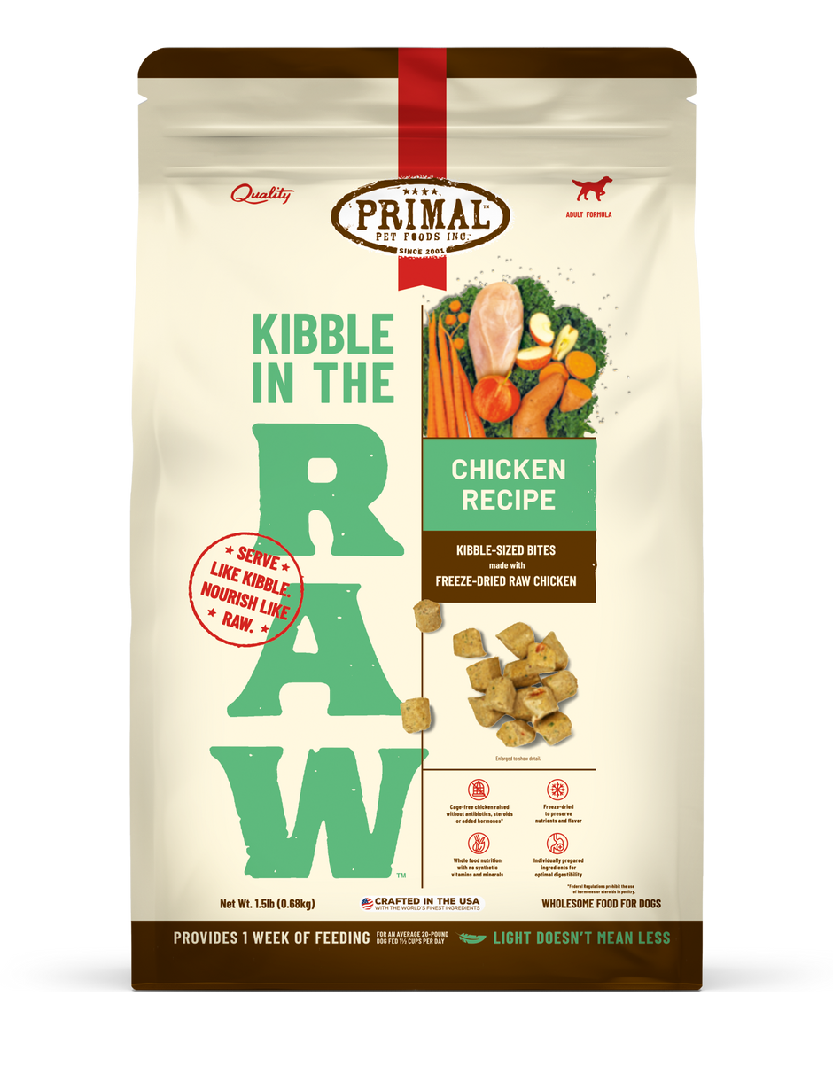 Kibble in the Raw Food for Dogs – Primal Pet Foods