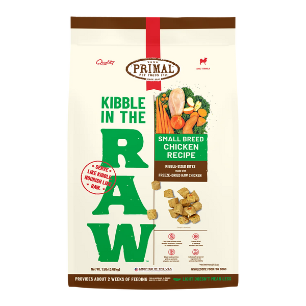 Canine Kibble in the Raw - Chicken for Small Breeds | Primal Pet Foods