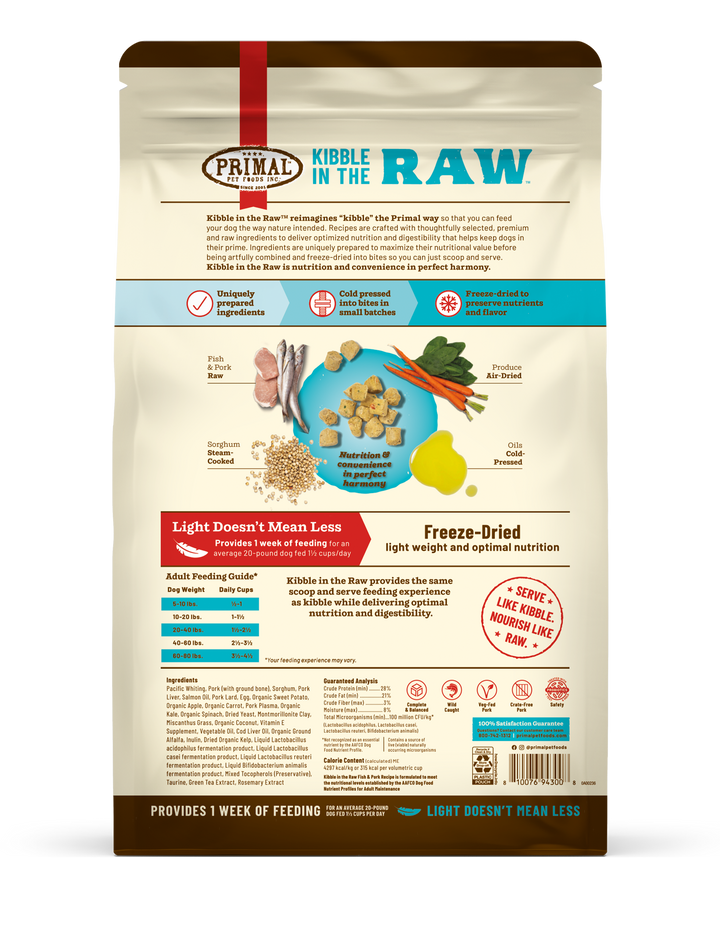 Kibble in the Raw Food for Dogs – Primal Pet Foods