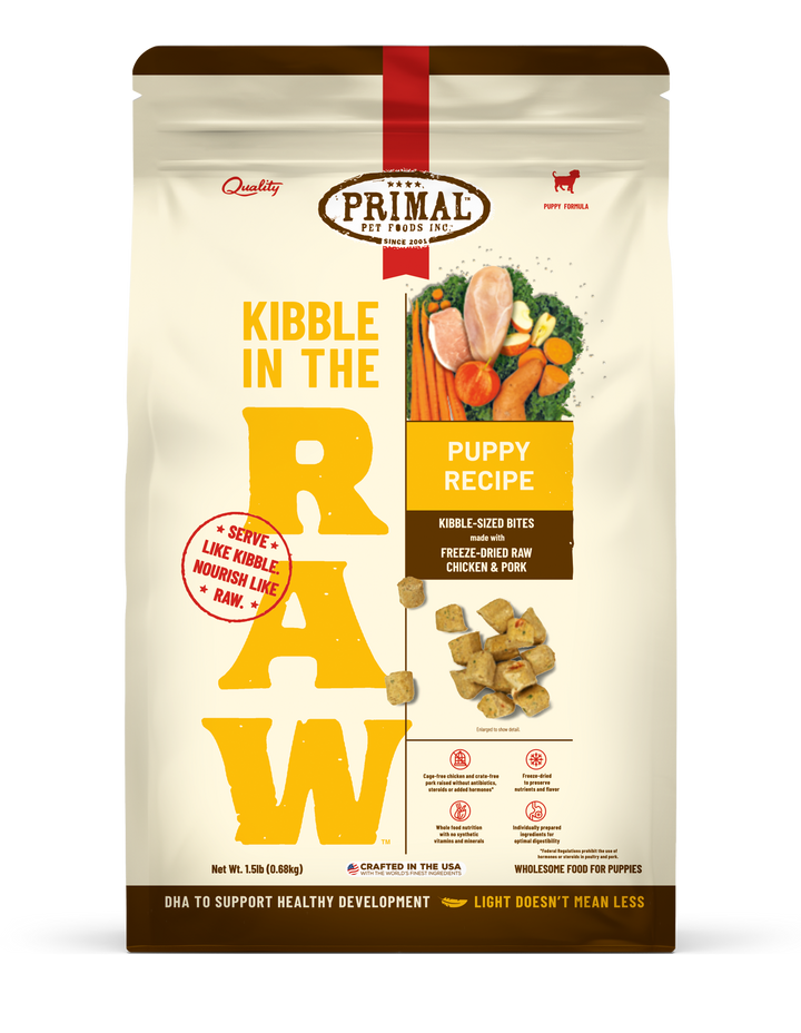 Kibble in the Raw Food for Dogs – Primal Pet Foods